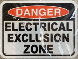 Buy DANGER ELECTRICAL EXCLUSION ZONE (CL) Online | Custom Sign | Safety ...