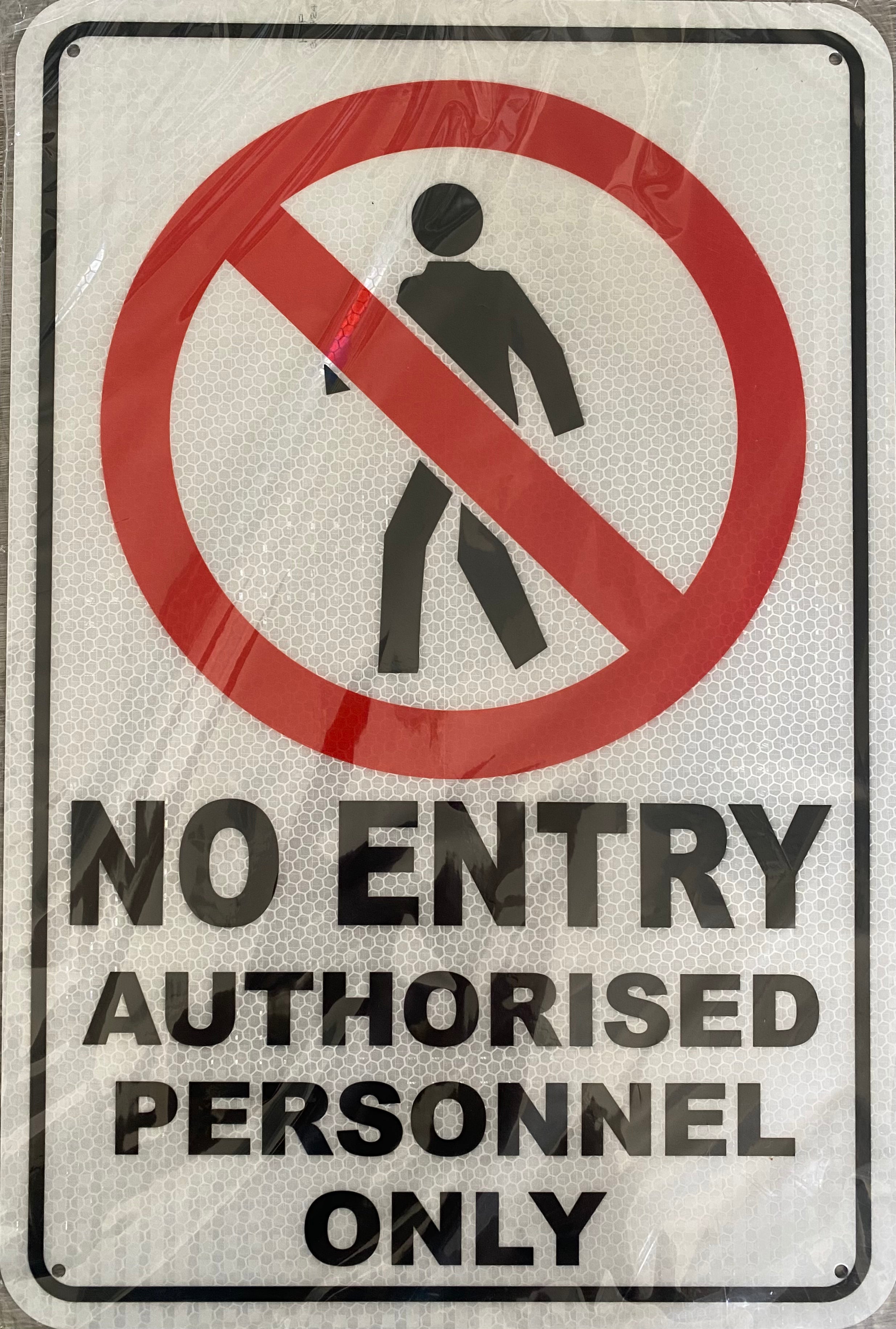 Buy NO ENTRY AUTHORISED PERSONNEL ONLY (CL) Online | Custom Sign ...