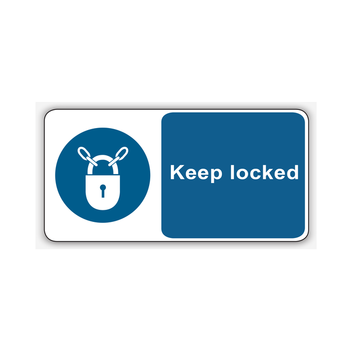 Buy KEEP LOCKED (CL) Online | Custom Sign | Safety Signs Australia