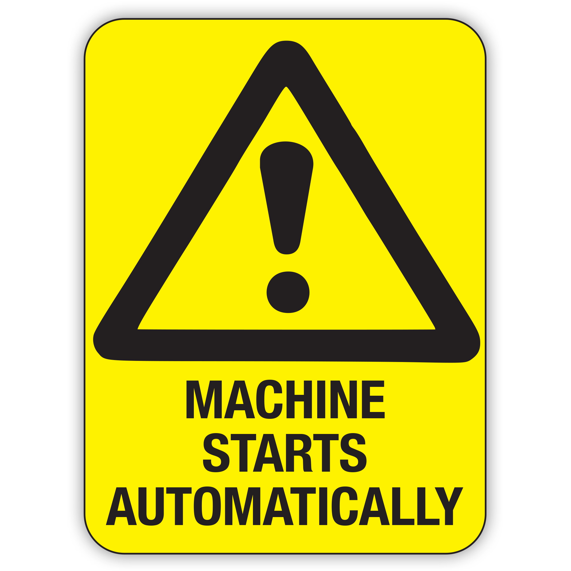 MACHINE STARTS AUTOMATICALLY