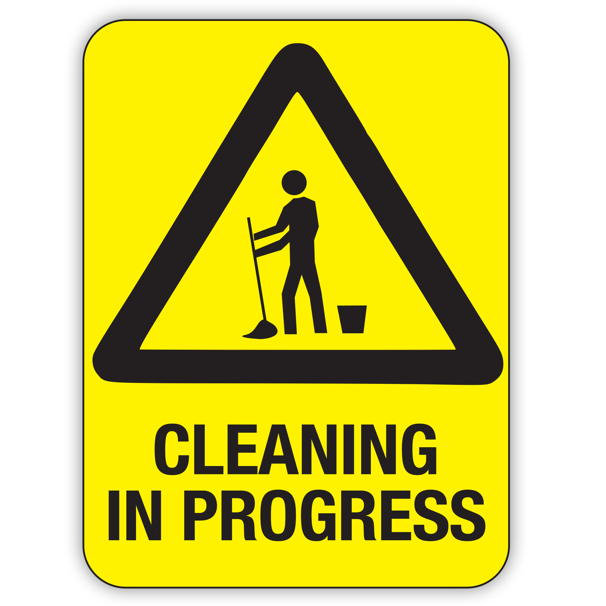 CLEANING IN PROGRESS