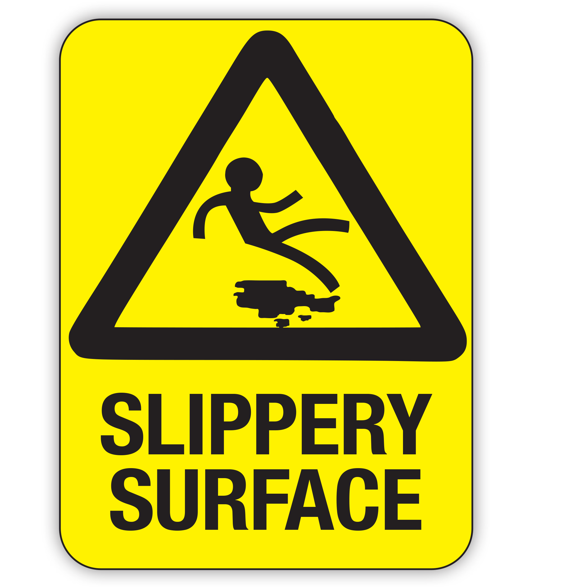 SLIPPERY SURFACE