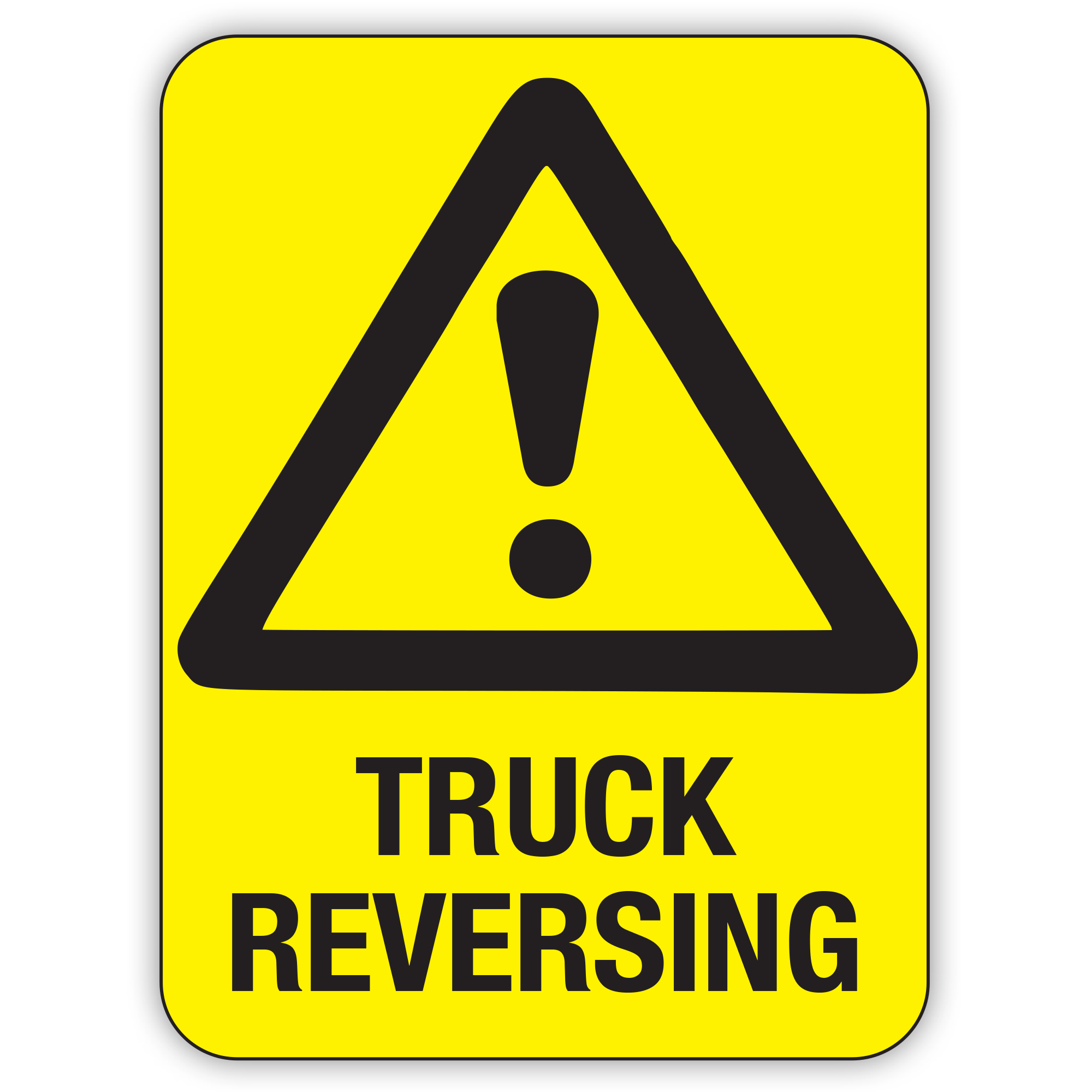 Trucks Reversing Safety Signage | Shop Online | Safety Signs Australia