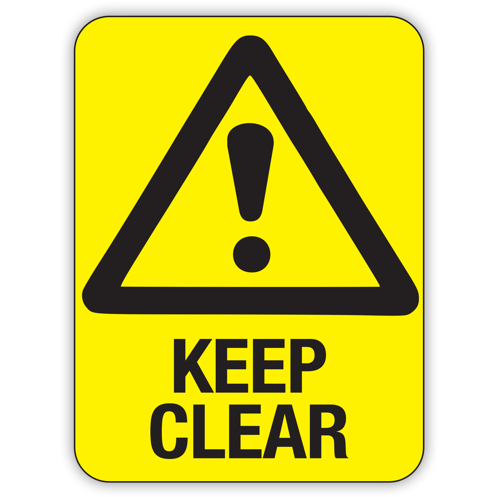 Keep Clear Safety Signs | Shop Online | Safety Signs Australia