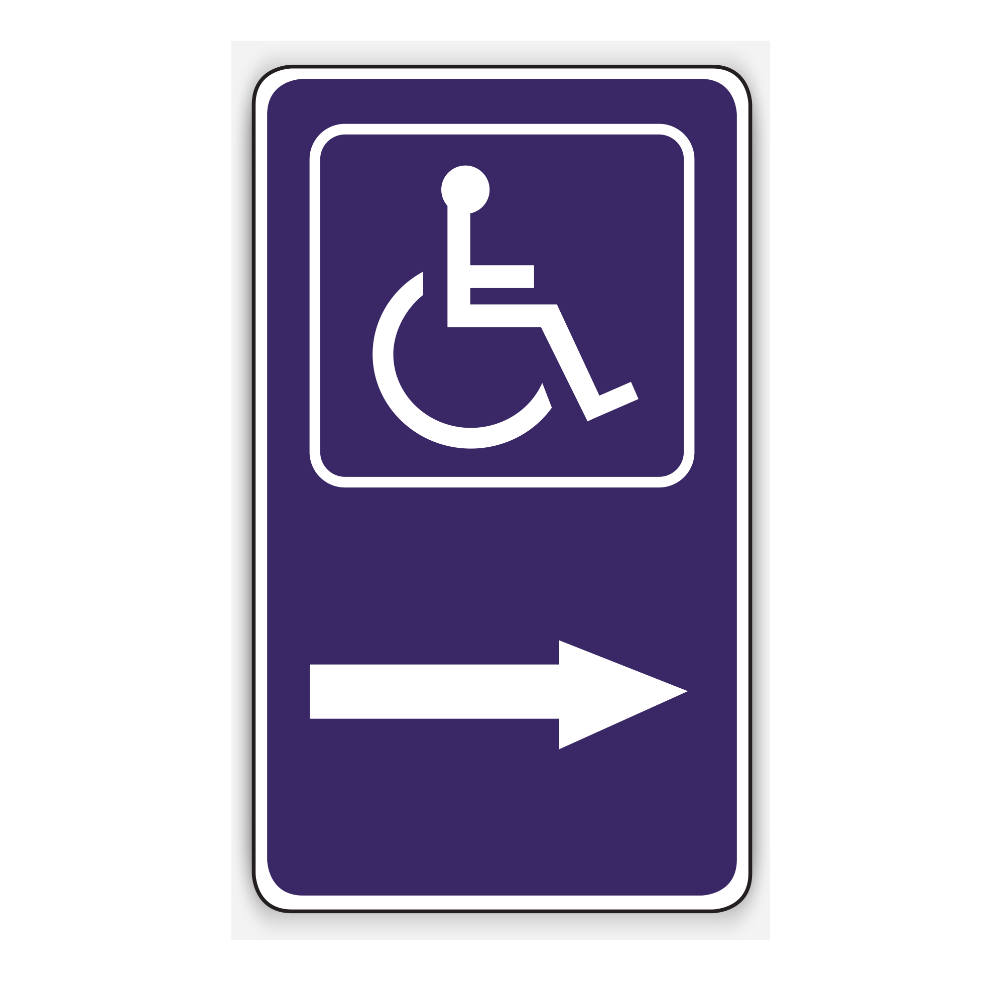 Buy WHEELCHAIR RIGHT ARROW Online | Custom Safety Signs | Safety Signs ...