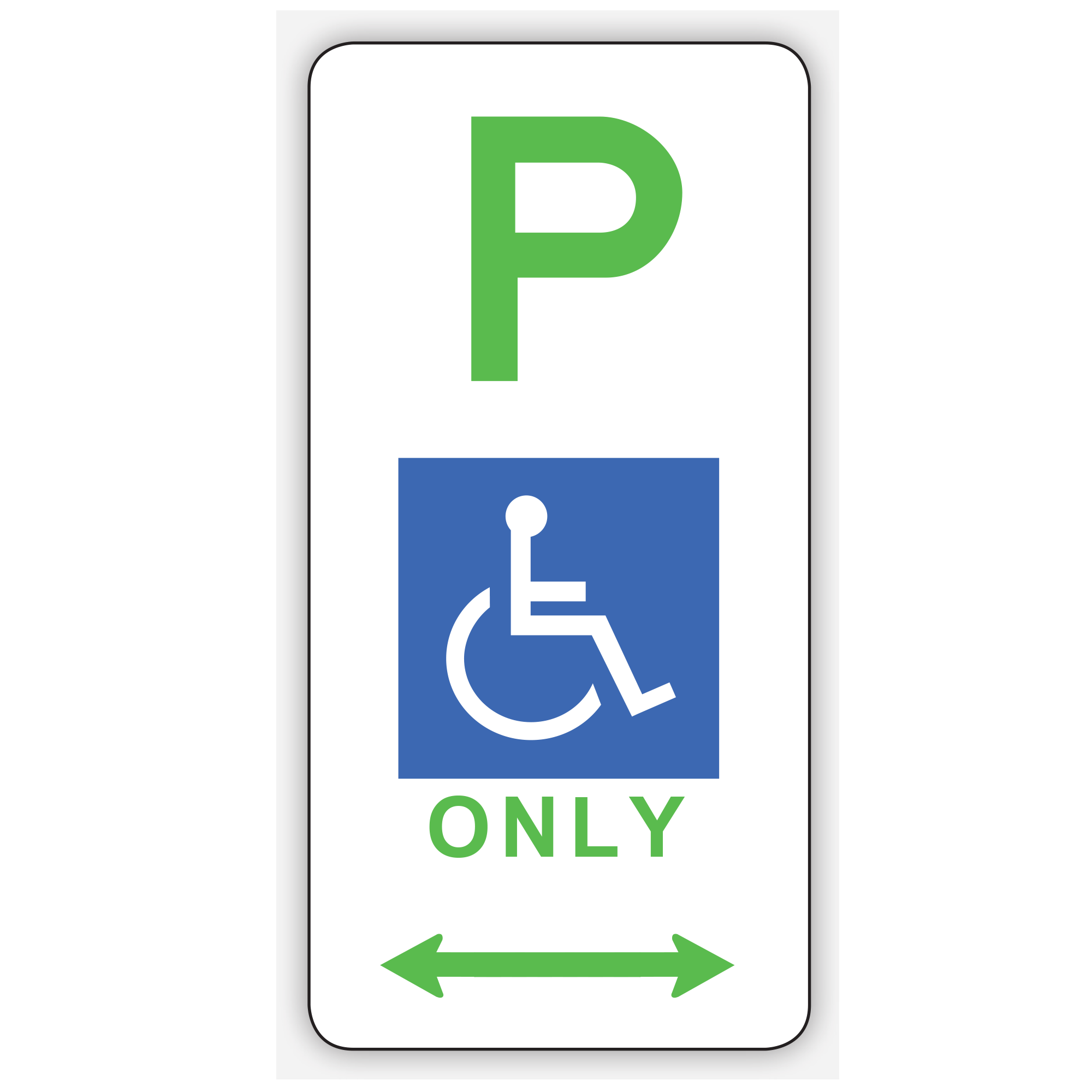 Buy P DISABLED ONLY Online | Custom Safety Signs | Safety Signs Australia