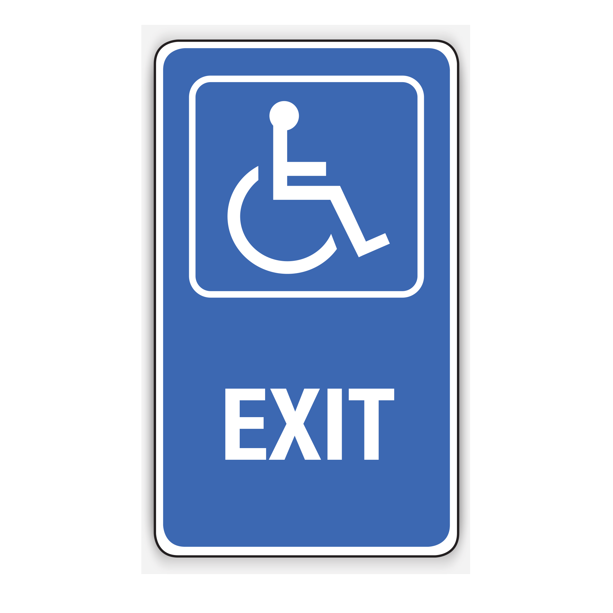 DISABLED EXIT SIGNS | Blue | Safety Signs Australia