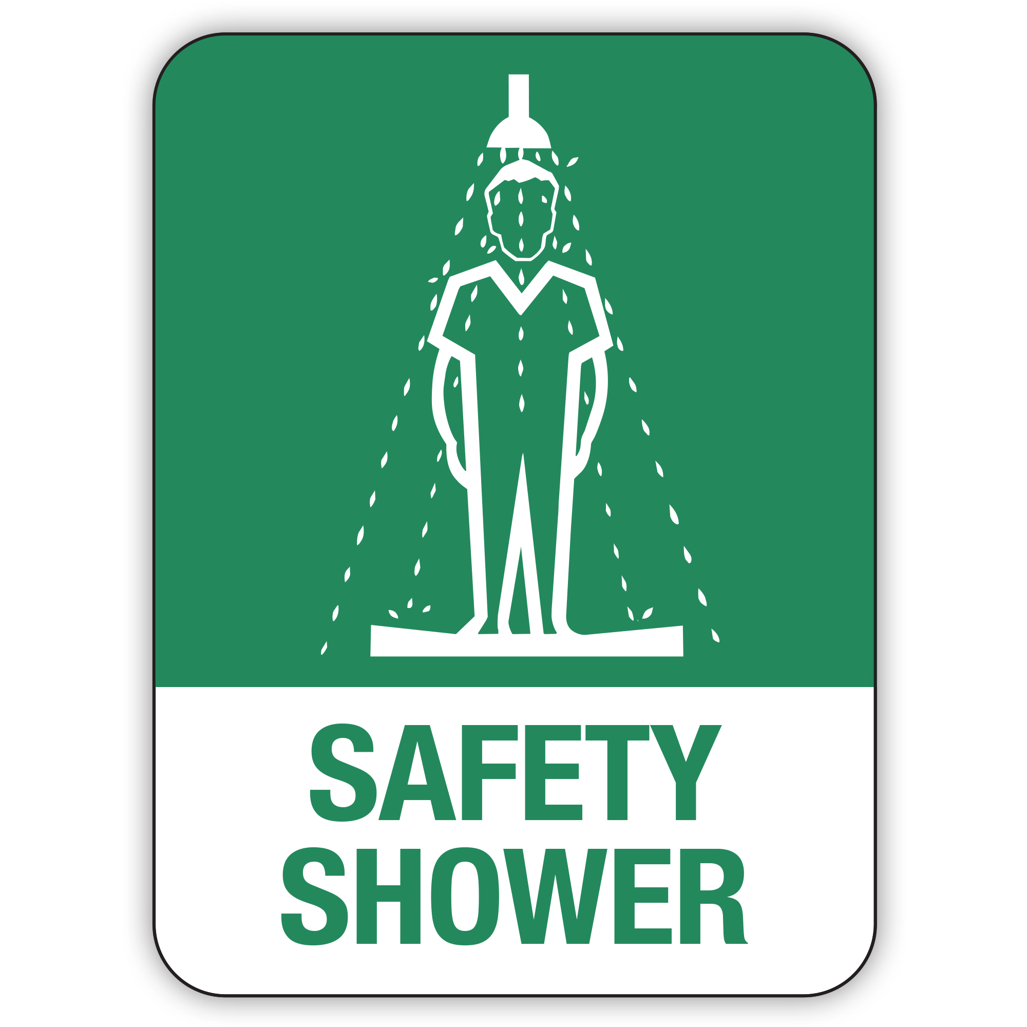 Buy EMERGENCY SHOWER LOGO Online | Custom Safety Signs | Safety Signs ...