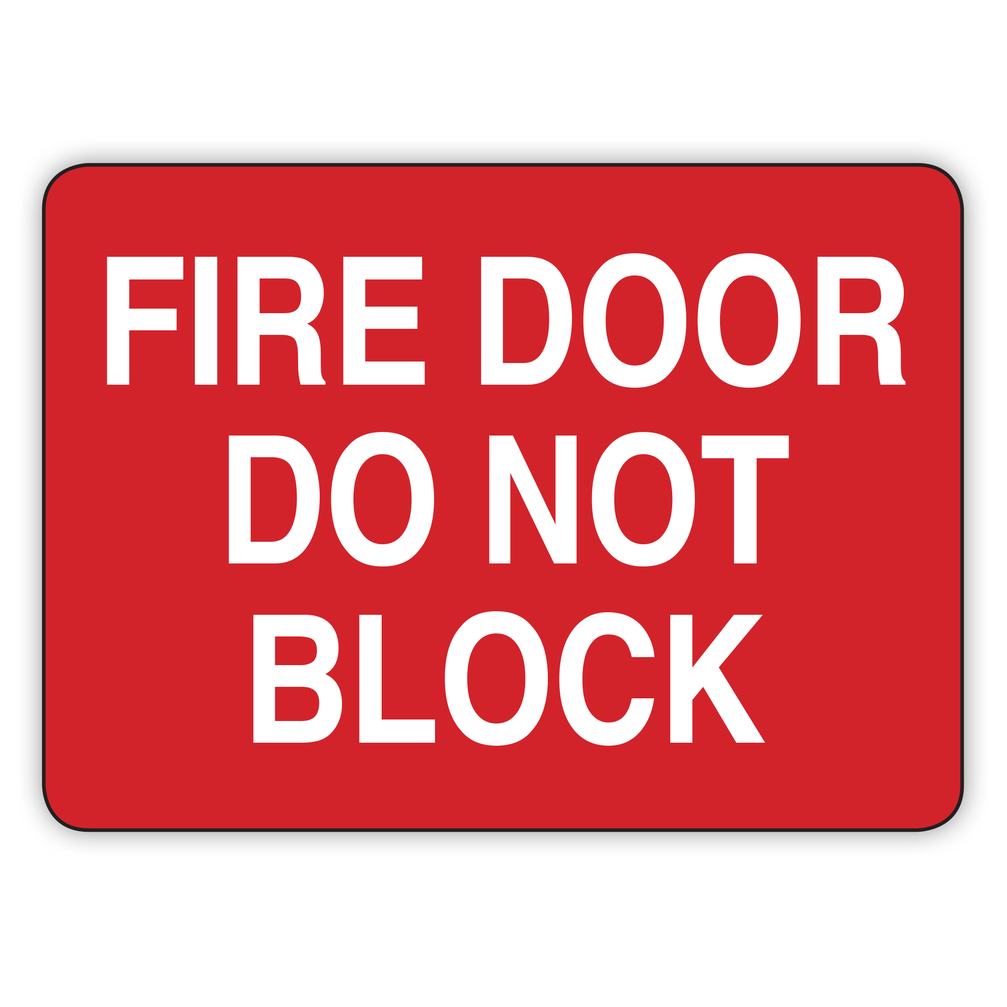 Buy FIRE DOOR DO NOT BLOCK Online | Custom Safety Signs | Safety Signs ...