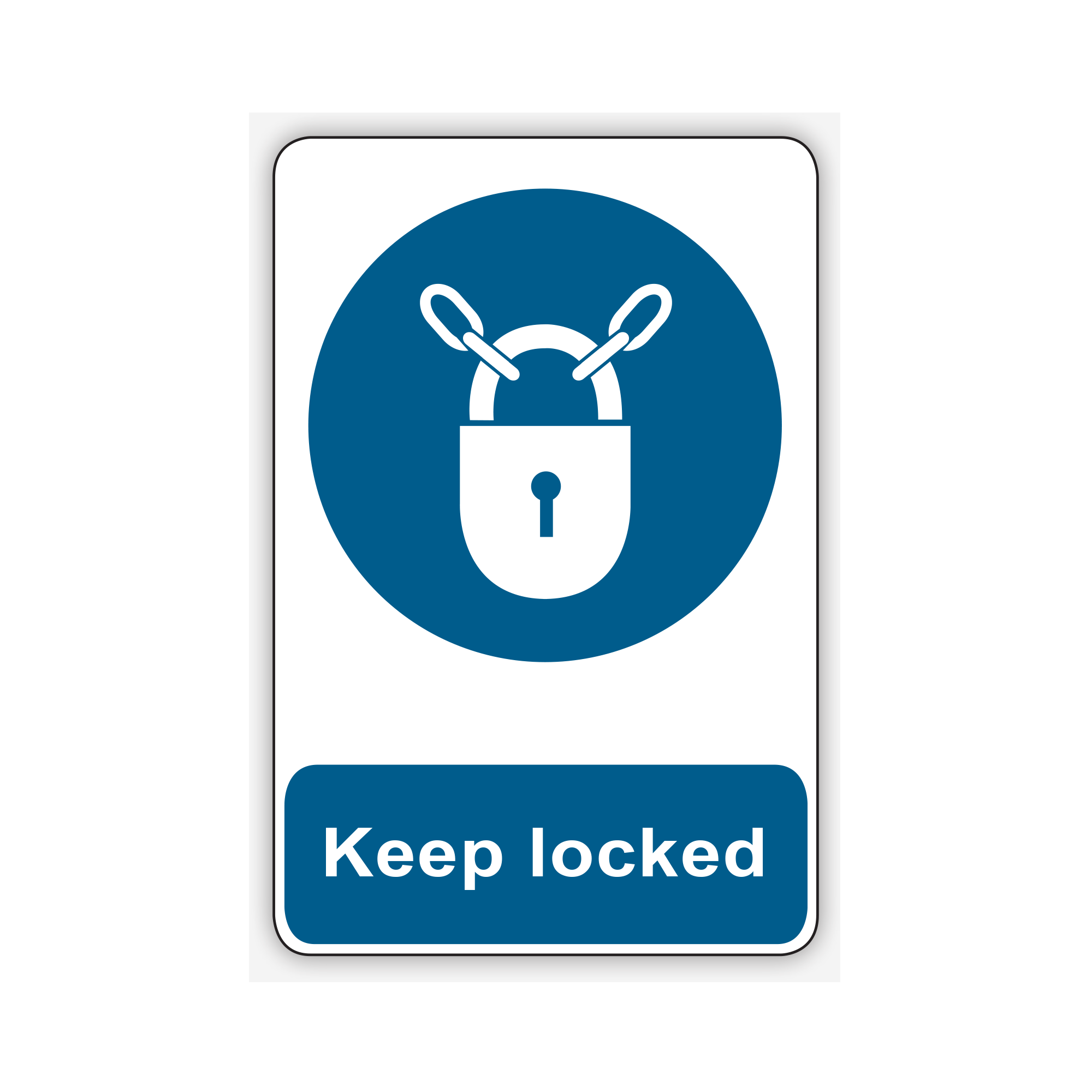 Buy KEEP LOCKED Online | Custom Safety Signs | Safety Signs Australia