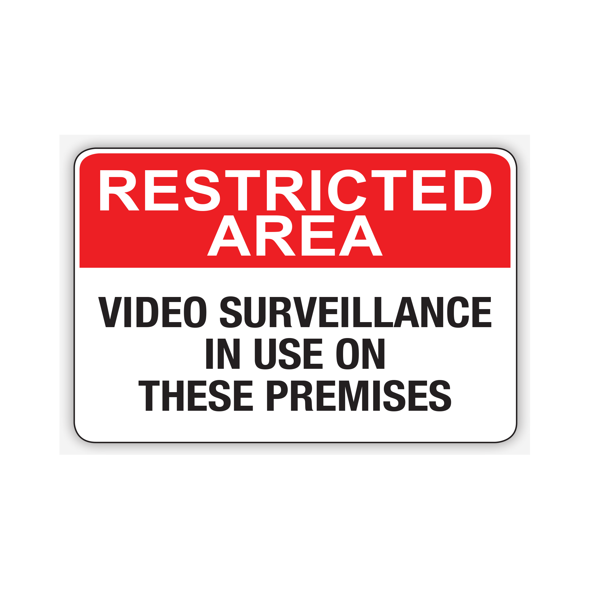 Video Surveillance Signs | Restricted Area | Safety Signs Australia
