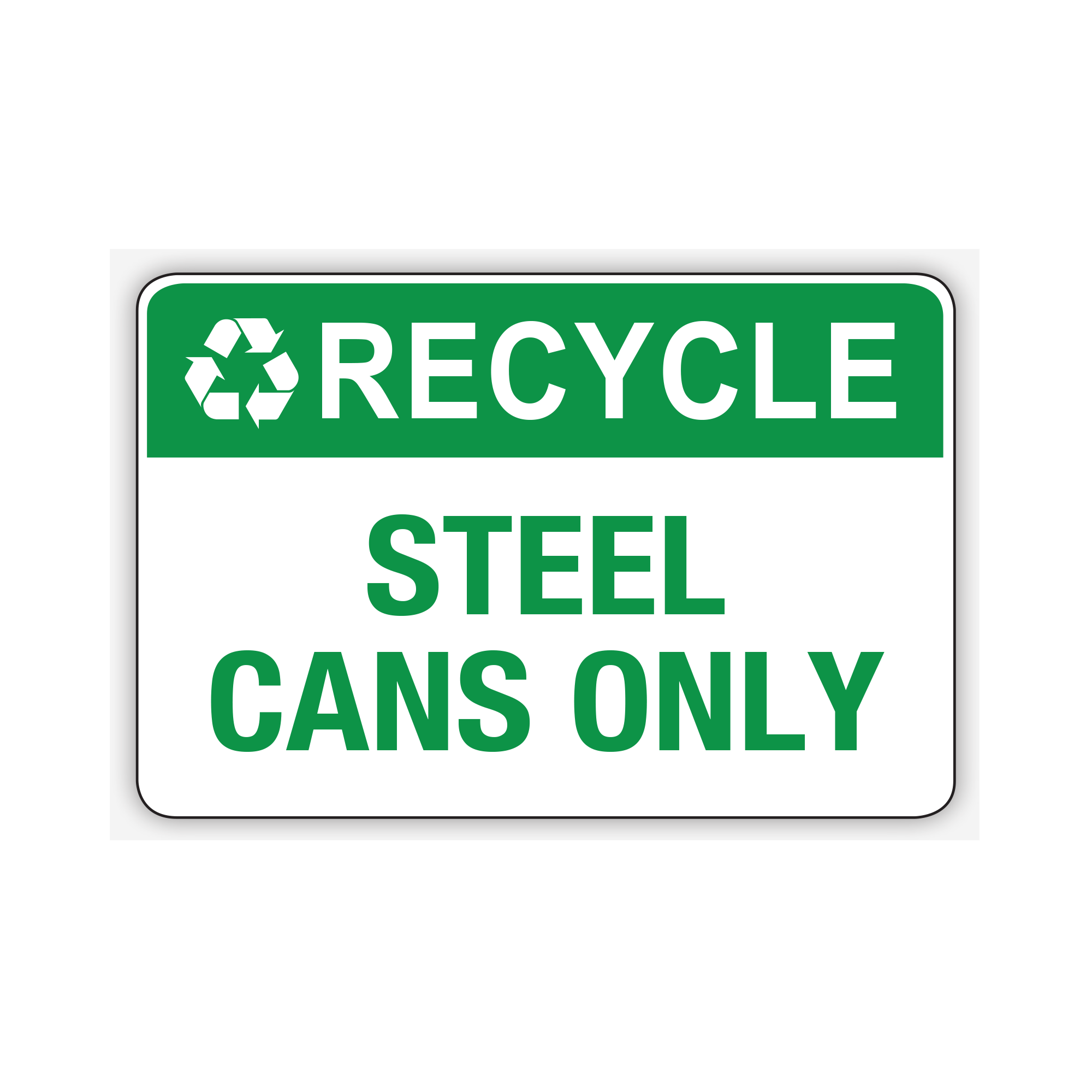 Buy STEEL CANS ONLY Online | Custom Safety Signs | Safety Signs Australia