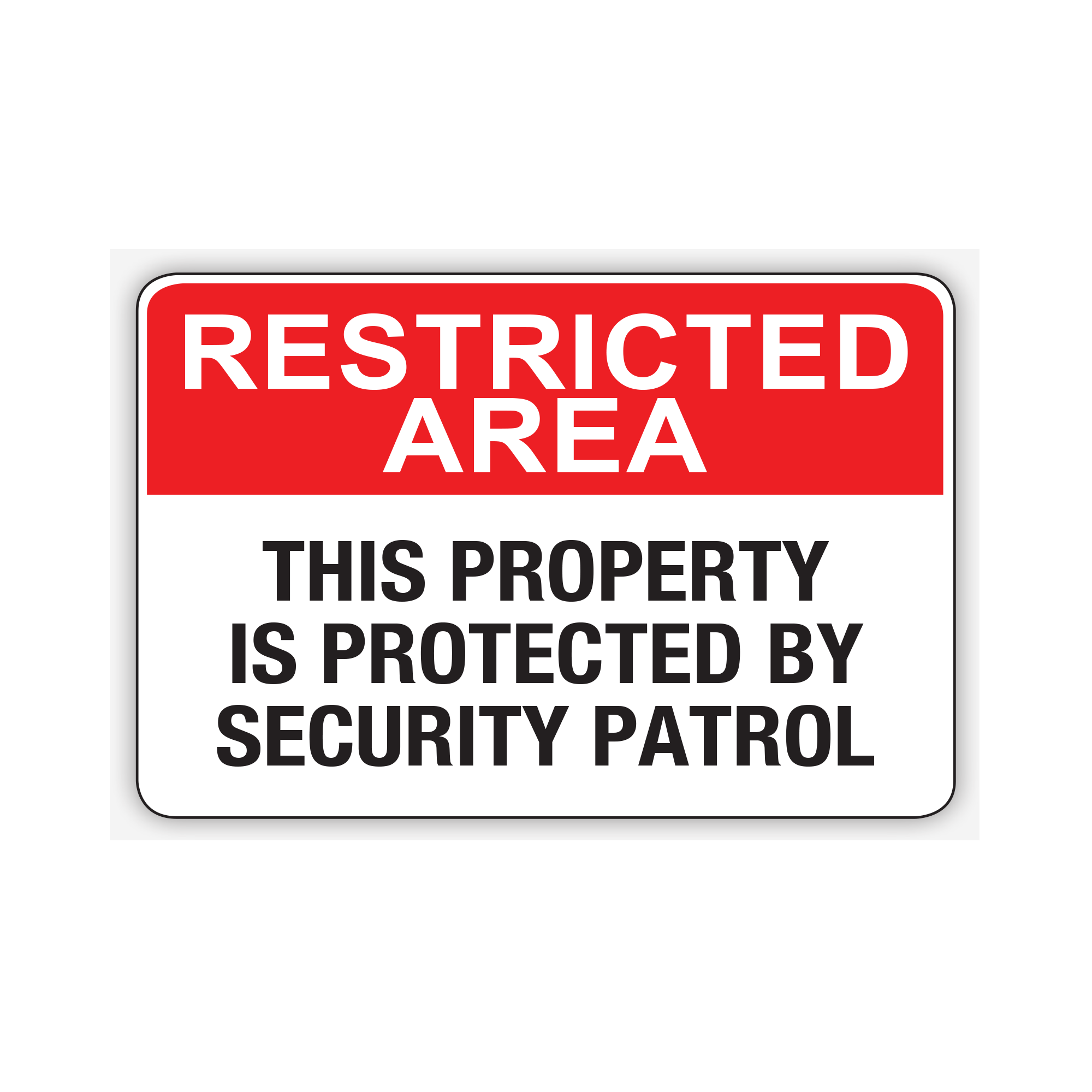 Buy This Property Is Protected By Security Patrol Sign Online | Custom ...